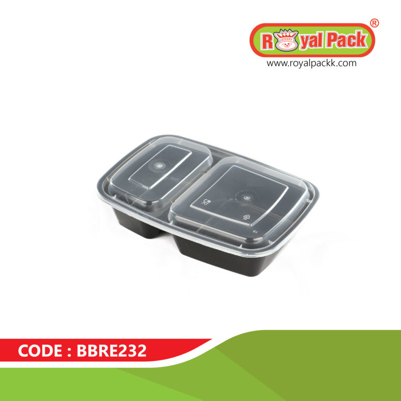 BLACK BASE CONTAINER 2 SECTION – Royal Pack – Al Jawafah Trading